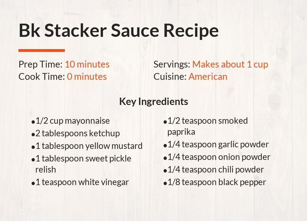 Bk Stacker Sauce Recipe