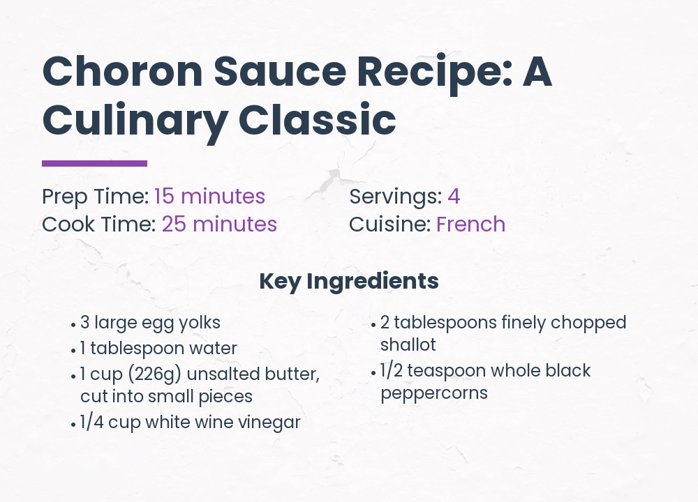 Choron Sauce Recipe: A Culinary Classic