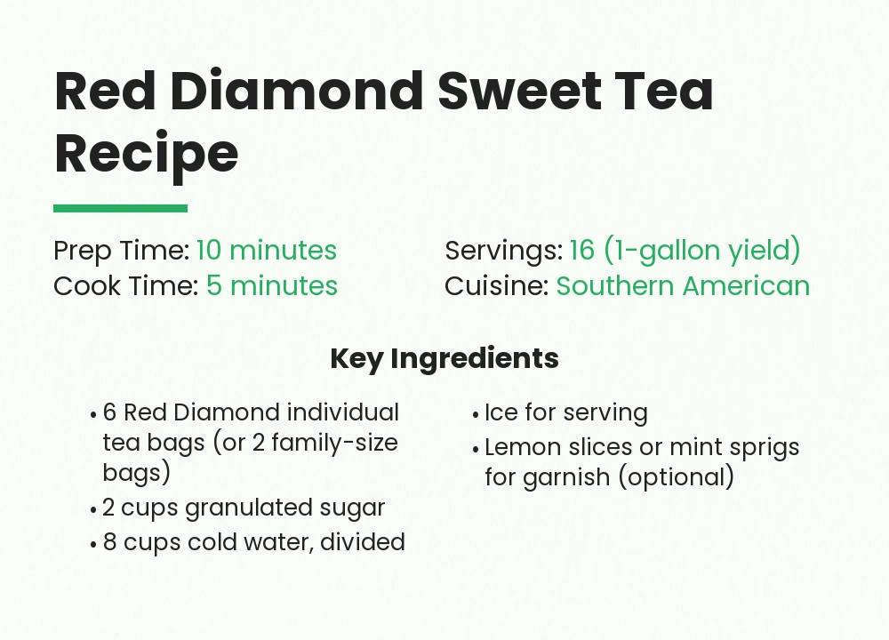 Red Diamond Sweet Tea Recipe